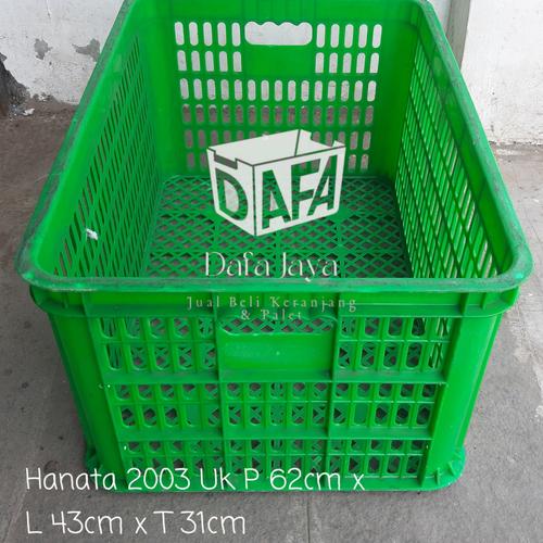 Jual Keranjang Container Hanata 2003 Plastik Hijau 62cm x 43cm x 31cm ...