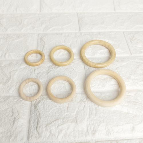 Jual Ring Kayu Makrame 4cm 5cm 7cm Kerajinan Tangan - 7 cm, Vernis ...