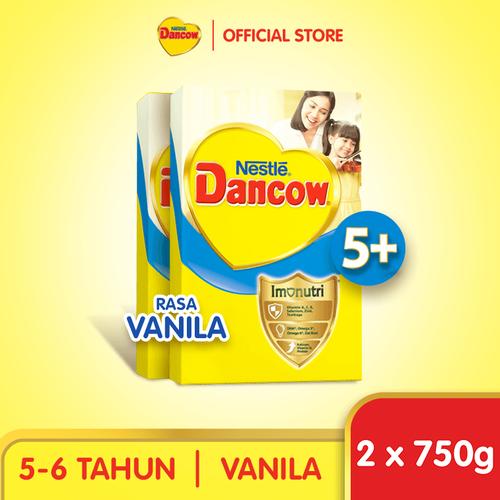 Promo Nestlé DANCOW 5+ Vanila Susu Anak 5-12 Tahun Box 750g x 2pcs ...
