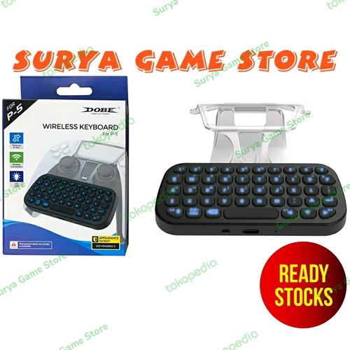 Jual DOBE WIRELESS KEYBOARD FOR STICK DUALSENSE CONTROLLER PS5 - Putih ...