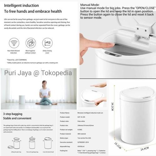 Jual Terbaruu! Smart Trash Bin Touchless Tempat Sampah Pintar Sensor ...
