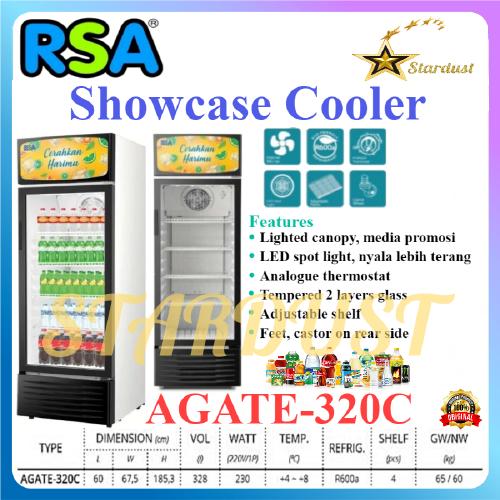 Jual Showcase Cooler RSA AGATE-320C Showcase Chiller Pendingin Minuman ...