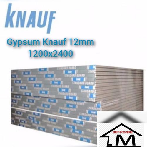 Jual Gypsum knauf 12mm 1200x2400 / gipsum 12mm / plafon / plapon / knop ...