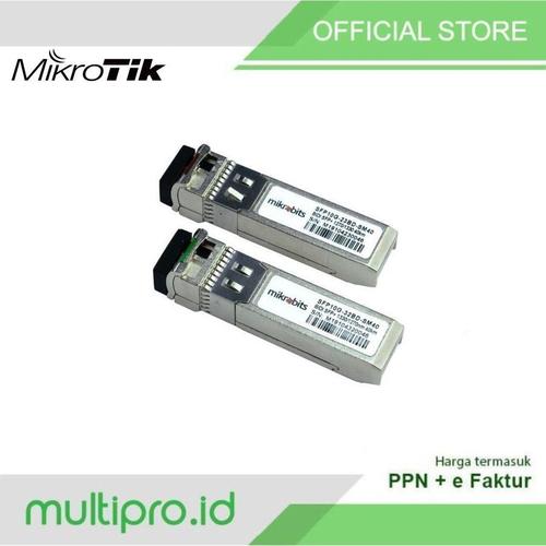 Promo Mikrobits SFP-10G-BD-SM-40KM SFP Transceiver 10G Bidi 40km ( 1 ...