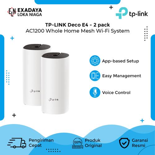 Jual TP-Link Deco E4 AC1200 Whole Home Mesh WiFi System ( 2pcs / pack ...