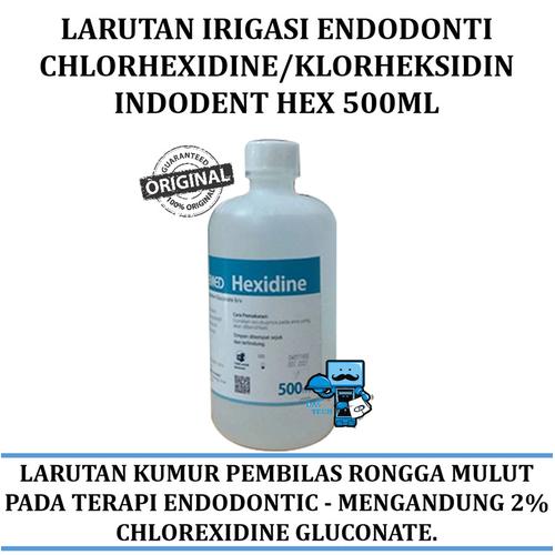 Jual Larutan Irigasi Endodonti Chlorhexidine/Klorheksidin Indodent Hex ...