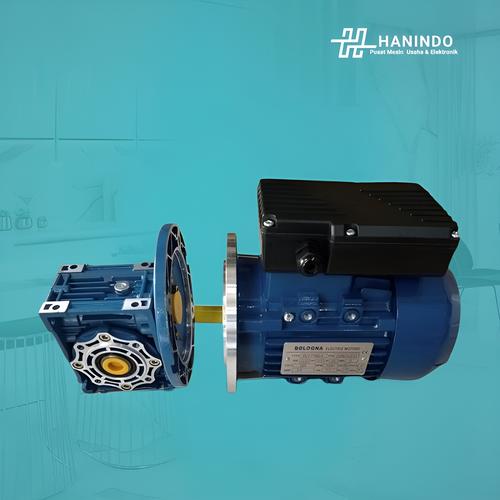 Jual Worm Gear Aero NMRV 063 Ratio + E-Motor 1phase 0.75kw 1hp 4P 220V 50Hz - RATIO 1:60 - Kota ...