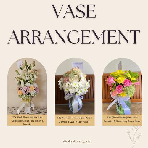 Jual Vas bunga meja segar / Vas bunga sedap malam lily segar/ eid ...