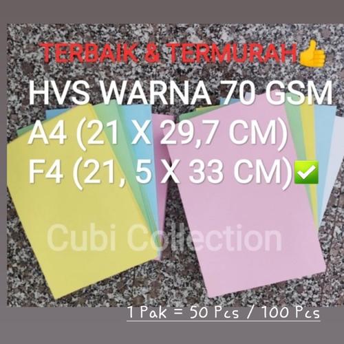 Jual KERTAS HVS 70 GR UKURAN FOLIO F4 - 50 Pcs Putih - Kota Surabaya ...