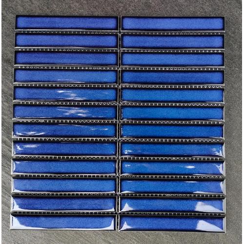 Jual Venus Tiles Type Pottery Long Striped Blue Bonnet - Mosaic ...