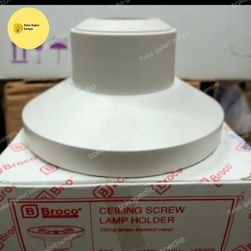 Jual BROCO FITTING PLAFON LUX BULAT PUTIH 12101 - Jakarta Pusat - Toko ...