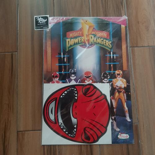 Jual paket poster isi 2 dan topeng Power ranger ori jadul lawas uk 34 x ...
