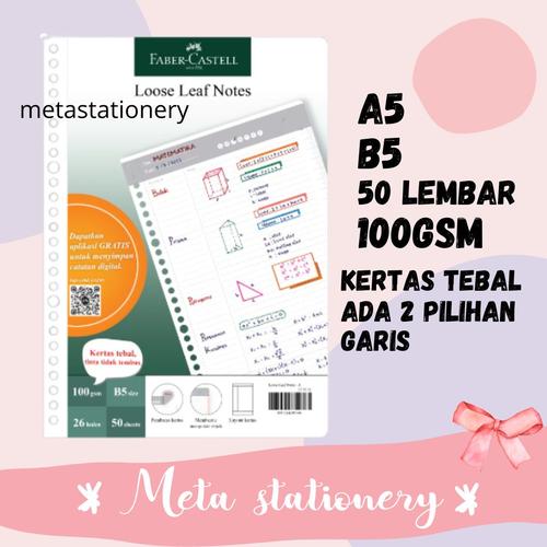 Jual Isi Kertas File / Kertas Binder / Loose Leaf 50 Lembar Faber ...