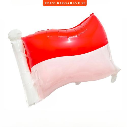 Jual Balon Foil Bendera Merah Putih Polos Hiasan Dekorasi HUT RI ...