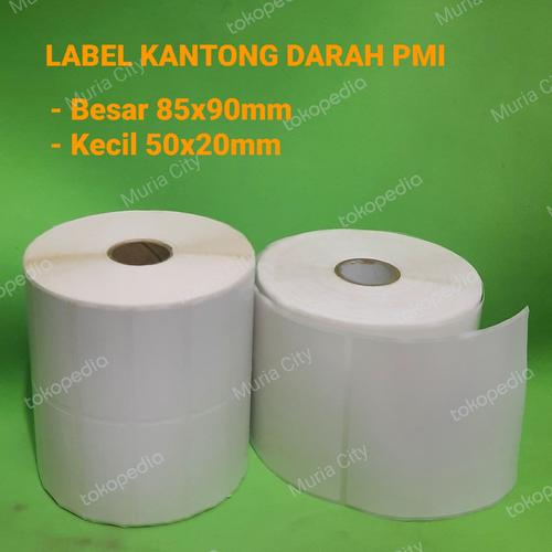 Jual Label / Sticker / Stiker Kantong Darah PMI 85x90 50x20 mm - 50x20 ...