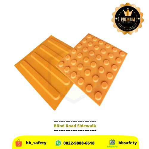 Jual Blind Road Sidewalk / Safety Rubber Tile / Guiding Block - Kuning ...