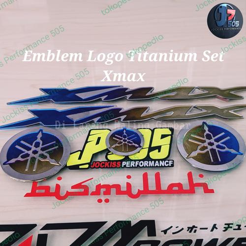 Jual Logo Titanium Gr5 Emblem Xmax - Logo 1 Set - Kota Bekasi - Jockiss ...