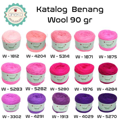 Jual KATALOG - Benang Rajut Wool / Wol / Siet Yarn Vonel 90 gram - PART ...