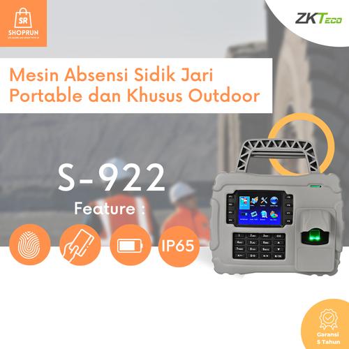 Jual Mesin Absensi Sidik Jari Support Kartu ZKTeco S922 Tahan Air ...