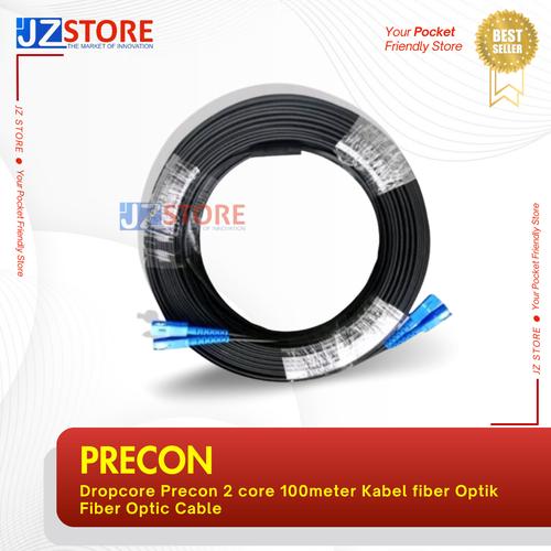Jual Dropcore Precon 2 core 100meter Kabel fiber Optik Fiber Optic ...
