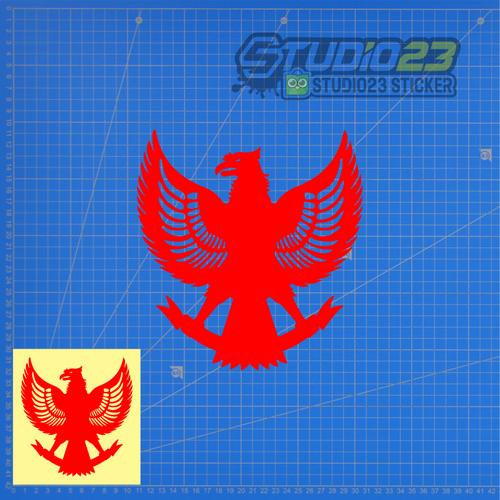 Jual Stiker Cutting Garuda Logo Hologram - Merah, 8x8 cm - Kota ...
