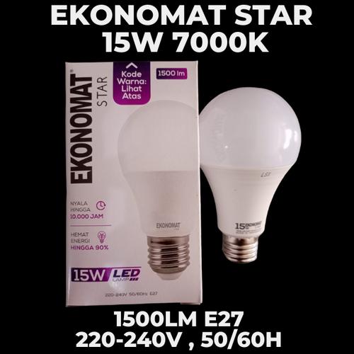 Jual LAMPU LED EKONOMAT STAR 15W 7000K 1500LM E27 PUTIH/ LAMPU TERANG/ LAMP - Kota Surabaya ...
