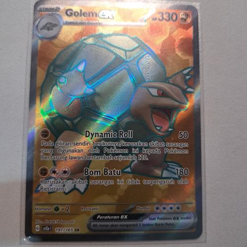 Jual Pokemon 151 Golem ex SR - Kab. Tangerang - Natan Card | Tokopedia