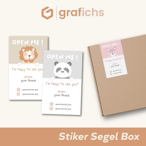 Jual Stiker Label Segel Box Kemasan Packaging SB08 - SB13 by Grafichs ...