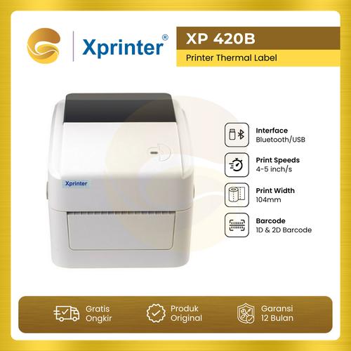 Promo XPRINTER Barcode Printer Thermal XP-420B / BI-420B 110MM XP420B ...