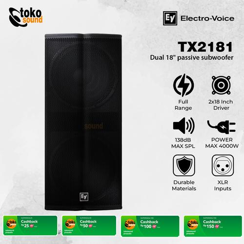 Jual Electro-Voice TX2121-HE TX2181 - 2x18 Inch Passive Subwoofer ...
