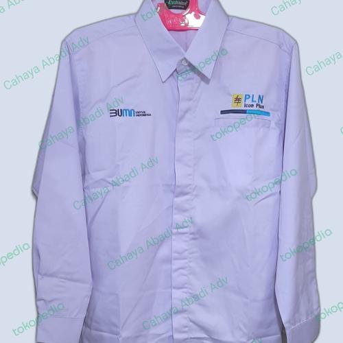 Jual Kemeja BUMN PLN Icon Plus Seragam BUMN PLN Icon Plus Putih ...
