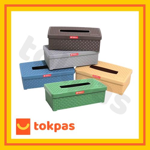 Jual Tempat Tisue Rato Small Plastik Kotak Tisu Motif Anyam Lion Star ...