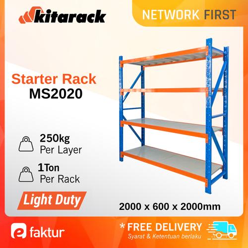 Jual MS2020 Kitarack Rak Gudang Besi Serbaguna Starter 200 x 60 x 200cm ...