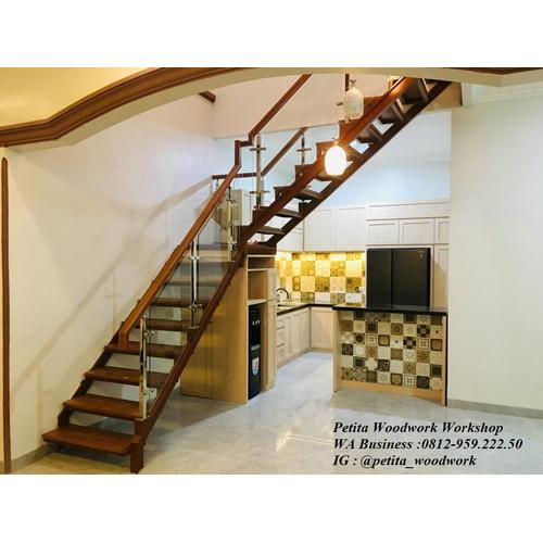 Jual Project Completed - Tangga Railing Kaca dan Kitchen Pak Rizki ...