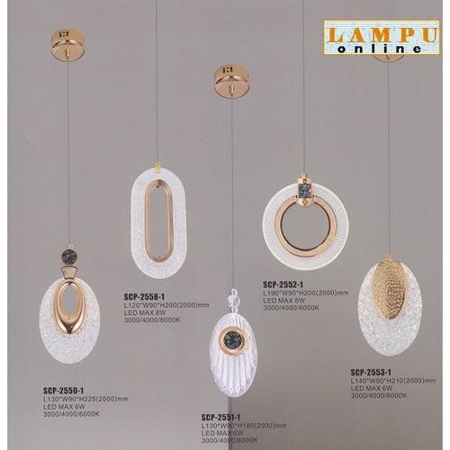 Jual lampu gantung satuan led SCP-2550 SCP-2551 SCP-2552 SCP-2553 SCP ...
