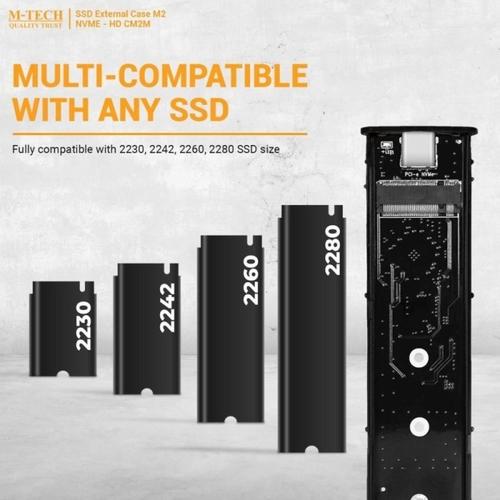 Jual CASE SSD Enclosure Casing SSD M2 NVME M-TECH USB 3.1 - Jakarta ...