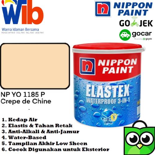 Jual NIPPON PAINT ELASTEX WATERPROOF 3IN1 4KG - CREPE DE CHINE YO 1185P ...
