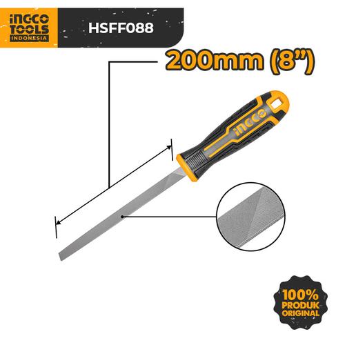 Jual Half Round Steel File (200mm/8") INGCO HSHF088 Kikir Besi 1/2 ...