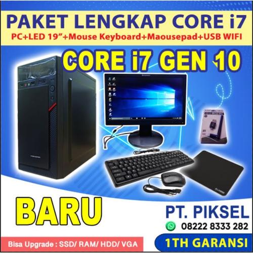 Jual Fullset PC CPU Core i7 10700 Gen 10 - Komputer Gaming Editing ...