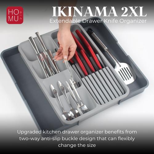 Jual HOMU IKINAMA XXL Extendable Drawer Knife & Cutlery Organizer ...