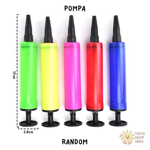 Promo Pompa Balon Tangan Manual Alat Tiup Angin Balloon Alas Warna ...