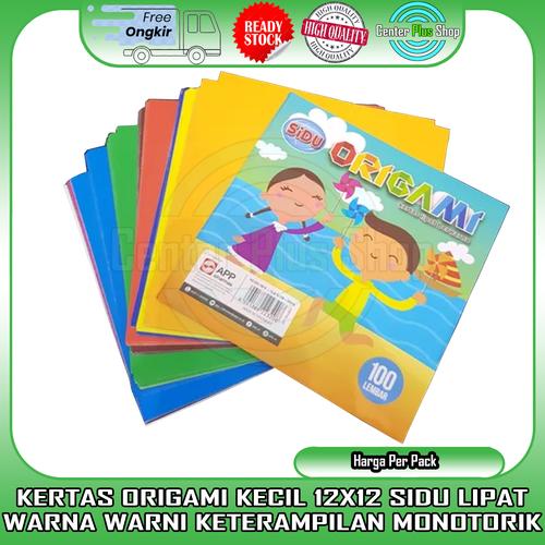 Jual Kertas Origami Lipat SIDU 12x12 Lembar Warna Warni Anak Sekolah ...