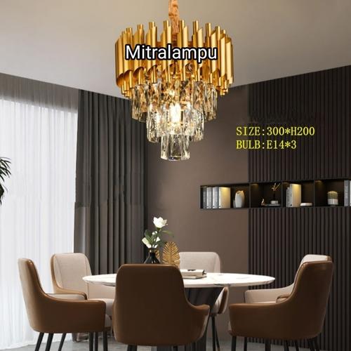Jual lampu gantung kristal modern lampu kristal ruang tamu B217 - GD ...