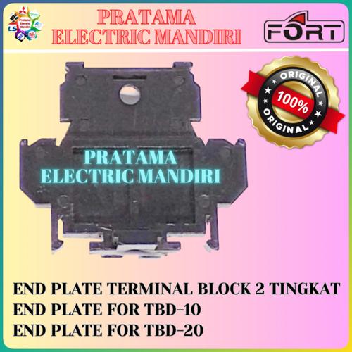 Jual FORT END PLATE FOR TERMINAL BLOCK 2 SUSUN TINGKAT TBD-10A TBD-20A ...