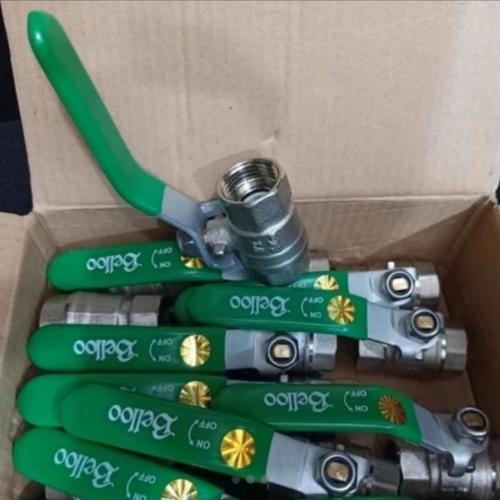 Jual ball valve-stop kran belloo 1"inch full bore PN25 lobang besar ...