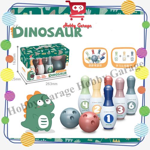 Jual Mainan Edukasi Ball Bowling Dinosaur Angka Olahraga Anak Bola Pin ...