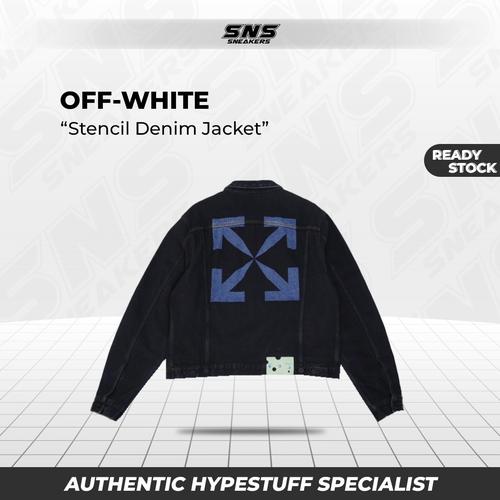 Jual Off White Stencil Denim Jacket 100% Original Authentic - XL ...