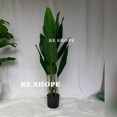 Jual bunga plastik dekorasi/pohon pisang/pisang artificial - 6 daun ...