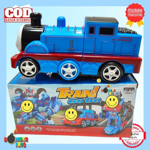 Jual MAINAN ANAK ROBOT TRAIN GO KERETA BERUBAH BENTUK TRANSFORM BUMP n ...