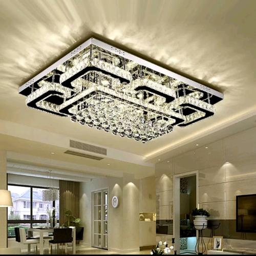 Promo Lampu gantung plafon kristal mewah modern 100cm - KRISTAL-D 100CM ...